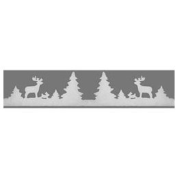 buttinette Weihnachtliche Fensterdeko "Winterwald", 7,5–20 cm hoch, 1,8 m lang