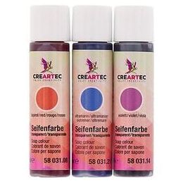 buttinette Seifenfarben-Set, rot, violett, blau