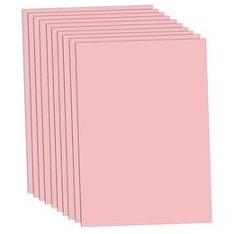 buttinette Tonzeichenpapier, rosa, 50 x 70 cm, 10 Blatt