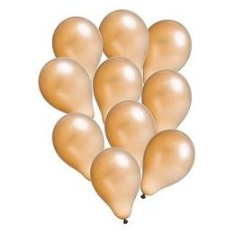 buttinette Luftballons "Metallic", gold, 30 cm Ø, 10 Stück