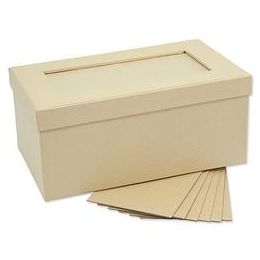 buttinette Rechteckige Fotobox aus Pappe, 27,5 x 16,5 x 11,5 cm