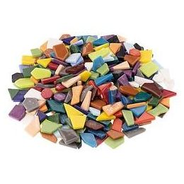 buttinette Fantasy Glas-Mosaik, polygonal, bunt-mix, 10–20 mm, 500 g