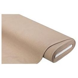 buttinette Baumwoll-Rippjersey mit Elasthan, helltaupe