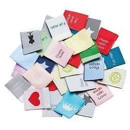 buttinette Label-Set, in Französisch, 2,5 x 6,4 cm, 30 Stück