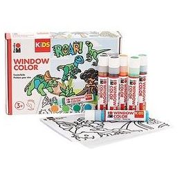 Marabu Kids Window Color-Set "Dinosaurier", 6x 25 ml