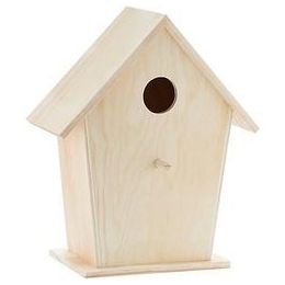 buttinette Vogelhaus aus Holz, 20 x 10 x 24 cm