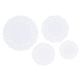 buttinette Papierspitzen, weiß/creme, 11–21,5 cm Ø, 60 Stück