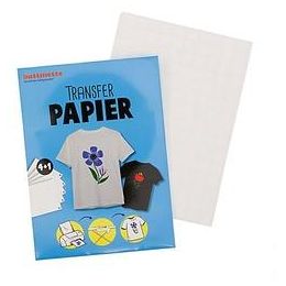 buttinette Transferpapier, für helle und dunkle Textilien, DIN A4, 5 Blatt