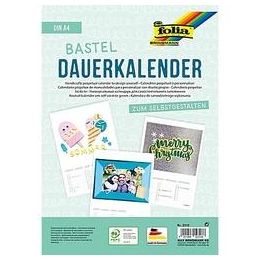 Folia Bastel-Dauerkalender, weiß, 21 x 29,7 cm, 1 Stück