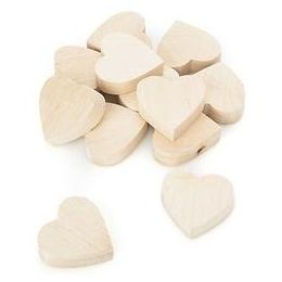 buttinette Herzen aus Holz, 4 cm, 12 Stück