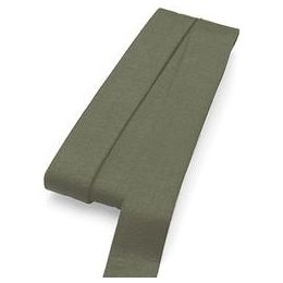 buttinette Jersey Einfassband, khaki, Breite: 2 cm, Länge: 3 m