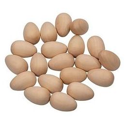 buttinette Eier aus Holz, 3 cm, 20 Stück