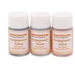 buttinette Farbpigment-Pulver, erdtöne, 3x 20 ml
