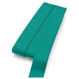 buttinette Jersey Einfassband, smaragd, Breite: 2 cm, Länge: 3 m