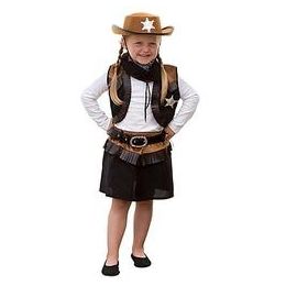 buttinette Cowgirl Kostüm für Kinder, schwarz/braun