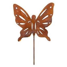 buttinette Rost-Schmetterling aus Metall, 15 cm