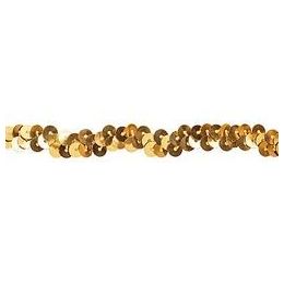 buttinette Elastik-Paillettenband, gold, Breite: 10 mm, Länge: 3 m