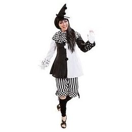 buttinette Harlekin-Kostüm "Black & White" für Damen