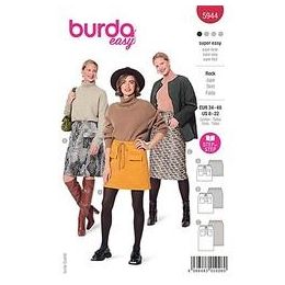 Burda Schnitt 5944 "Rock mit Bindegürtel"