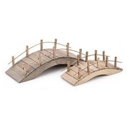 buttinette Brücken aus Holz, 11 cm und 15 cm, 2 Stück