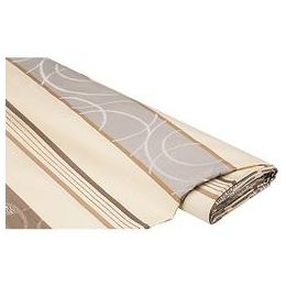 buttinette Vorhangstoff "Streifen", beige/braun