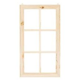 buttinette Dekofenster aus Holz, 45 x 25 cm