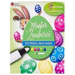 buttinette Eier-Farben mit Zauberstift, 5 Farben