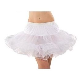 buttinette Soft-Tüll-Petticoat für Kinder, weiß, 5-lagig