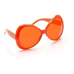 buttinette Brille "XXL-Hippie", orange