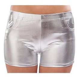 buttinette Lack-Hotpants, silber