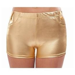 buttinette Lack-Hotpants, gold