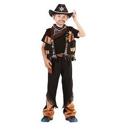 Rubies Cowboy-Kostüm für Kinder, braun/schwarz
