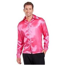 buttinette Hemd "Satin" für Herren, pink