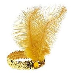 buttinette Haarband "Feder", gold