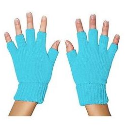 buttinette Strick-Handschuhe, hellblau