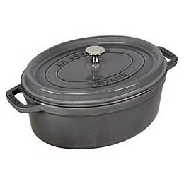 Staub La Cocotte 29cm oval Graphit-grau, Gusseisen