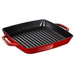 Staub Grillpfanne induktion quadratisch 28cm rot