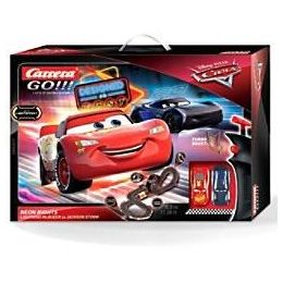 Carrera Lightning McQueen, Jackson Storm Go!!! Disney Pixar Cars - Neon Nächte 62477 Spielzeugauto-Set