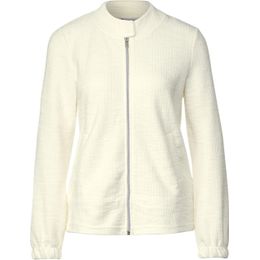 Street One Strickjacke, Stehkragen, für Damen, weiß, 40