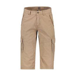 Lerros Bermudas Lerros Lange Cargo-Bermuda mit aufgesetzten Taschen, beige