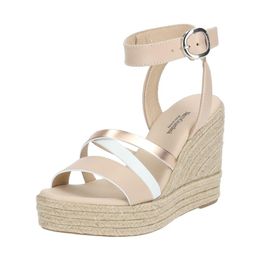 Nero Giardini Sandale Damen Gr&ouml;&szlig;e 39 beige / gold / wei&szlig;
