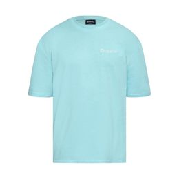Dropsize Shirt Herren Gr&ouml;&szlig;e XL t&uuml;rkis / wei&szlig;