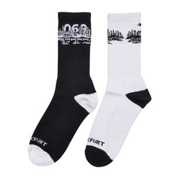 Mister Tee Socken Damen Gr&ouml;&szlig;e 47/50 schwarz / wei&szlig;