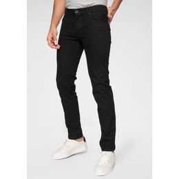 Regular-fit-Jeans Bugatti "Flexcity" Gr. 40, Länge 32, schwarz (black) Herren Jeans Regular Fit