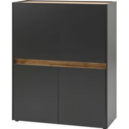 Highboard Inosign "City/Giron" Sideboards Gr. B/H/T: 100 cm x 120 cm x 40 cm, grau (anthrazit) Highboards