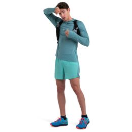 Icebreaker 125 ZoneKnit™ Merino Blend Speed 6" Shorts - Mann - Aura/cloud Ray - Größe L