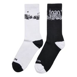 Mister Tee Socks 'Major City' female Black, White size 47-50