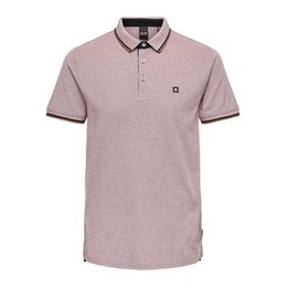 Only & Sons Only & Sons Poloshirt 'Fletcher' Herren Gr&ouml;&szlig;e XXL karamell / brokat / schwarz