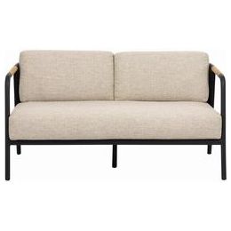 Sofanella Moderne MAURITIUS 2-Sitzer Outdoor Garnitur Gartensofa Couch Sofa - Beige
