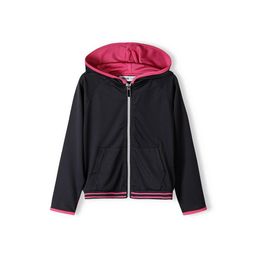 MINOTI Sweatjacke M&auml;dchen Gr&ouml;&szlig;e 98/104 magenta / schwarz
